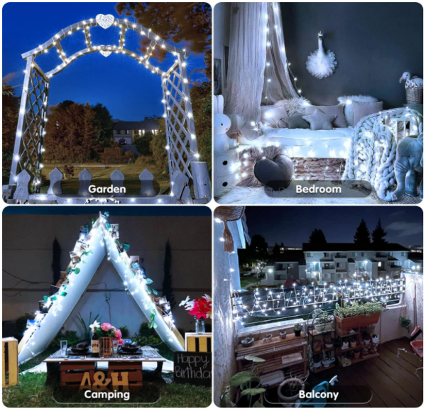 LED Fairy Lights, Christmas Decoration Lights Power Operation String ...