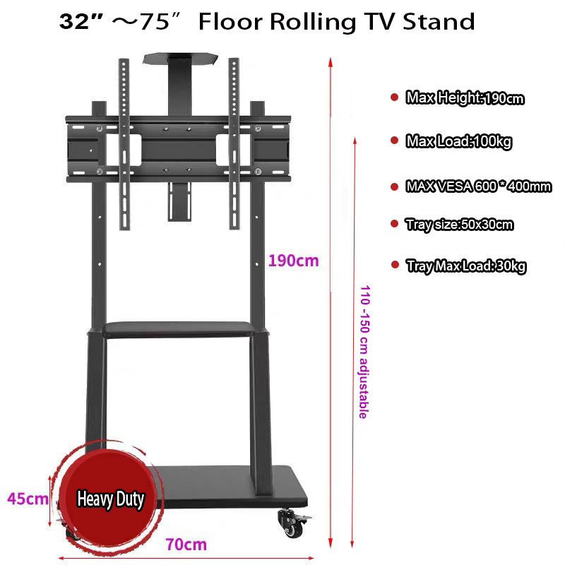 Universal Floor TV Stand Base 32″-75″ – iFirst