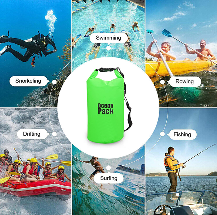 Waterproof Dry Bag Pack Sack Swimming Kayaking River Trekking 2L/5L/10L ...