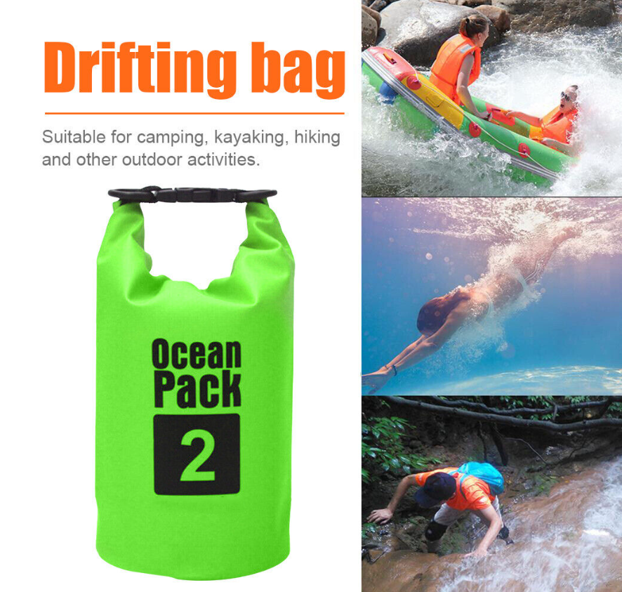 Waterproof Dry Bag Pack Sack Swimming Kayaking River Trekking 2L/5L/10L ...