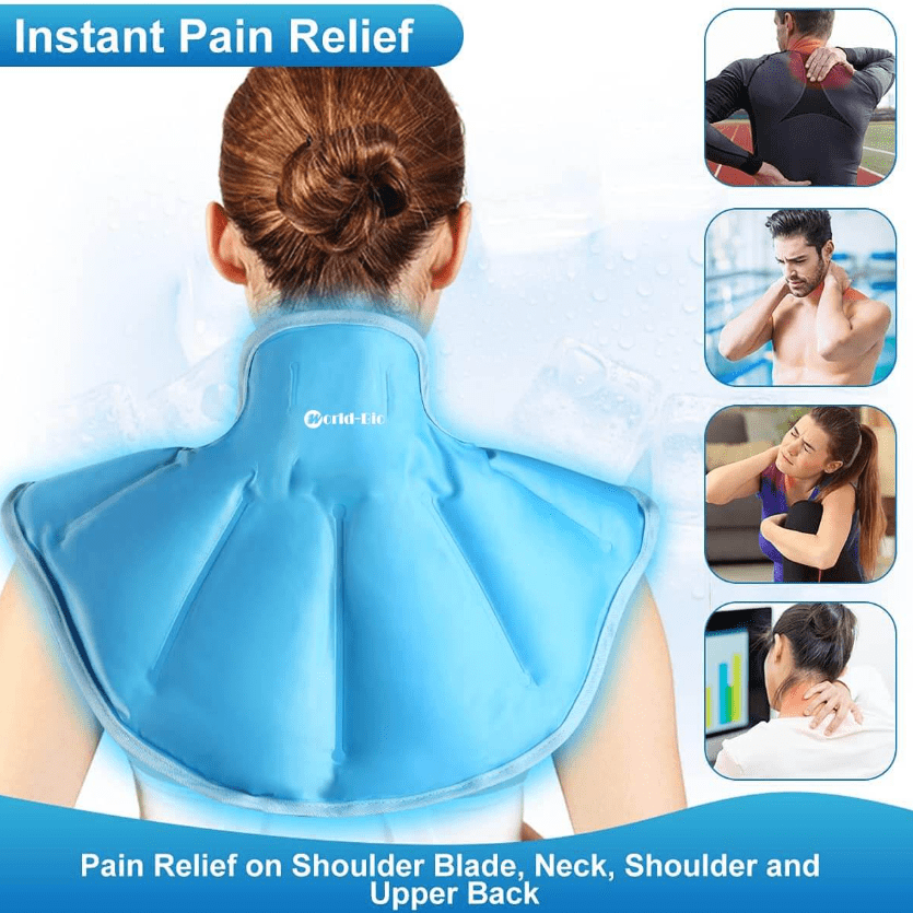 Neck Shoulder Ice Pack For Injuries Reusable Gel Cold Pack Wrap – iFirst