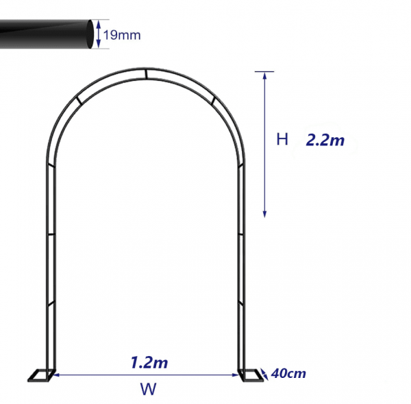 Wedding Arch, Garden Trellis Arch for Wedding Decoration 2.2m – iFirst