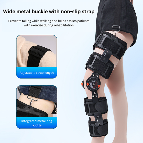 Hinged ROM Knee Brace, Post Op Knee Brace for Recovery Stabilization ...