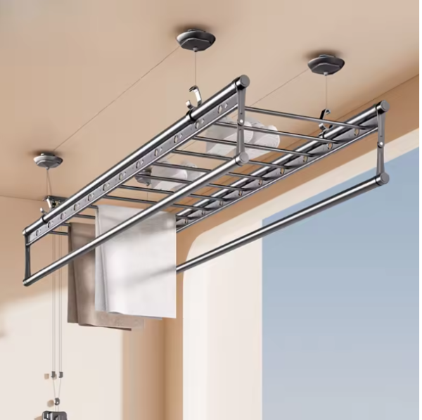 Aluminum Alloy Ceiling Mounted Lifting Drying Rack, Hanging Pulley ...