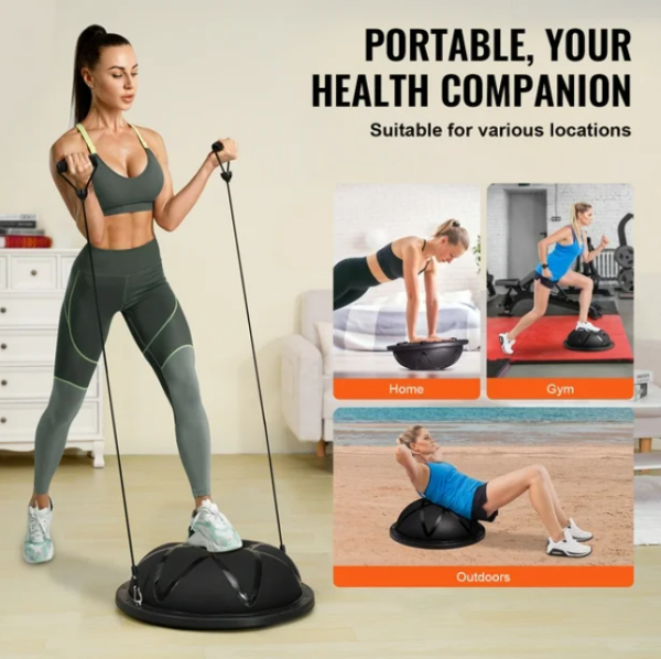 Balance Ball, Half Ball, Bosu Ball Exercise Workout Trainer – iFirst
