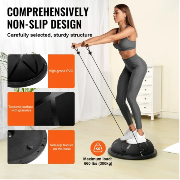 Balance Ball, Half Ball, Bosu Ball Exercise Workout Trainer – iFirst