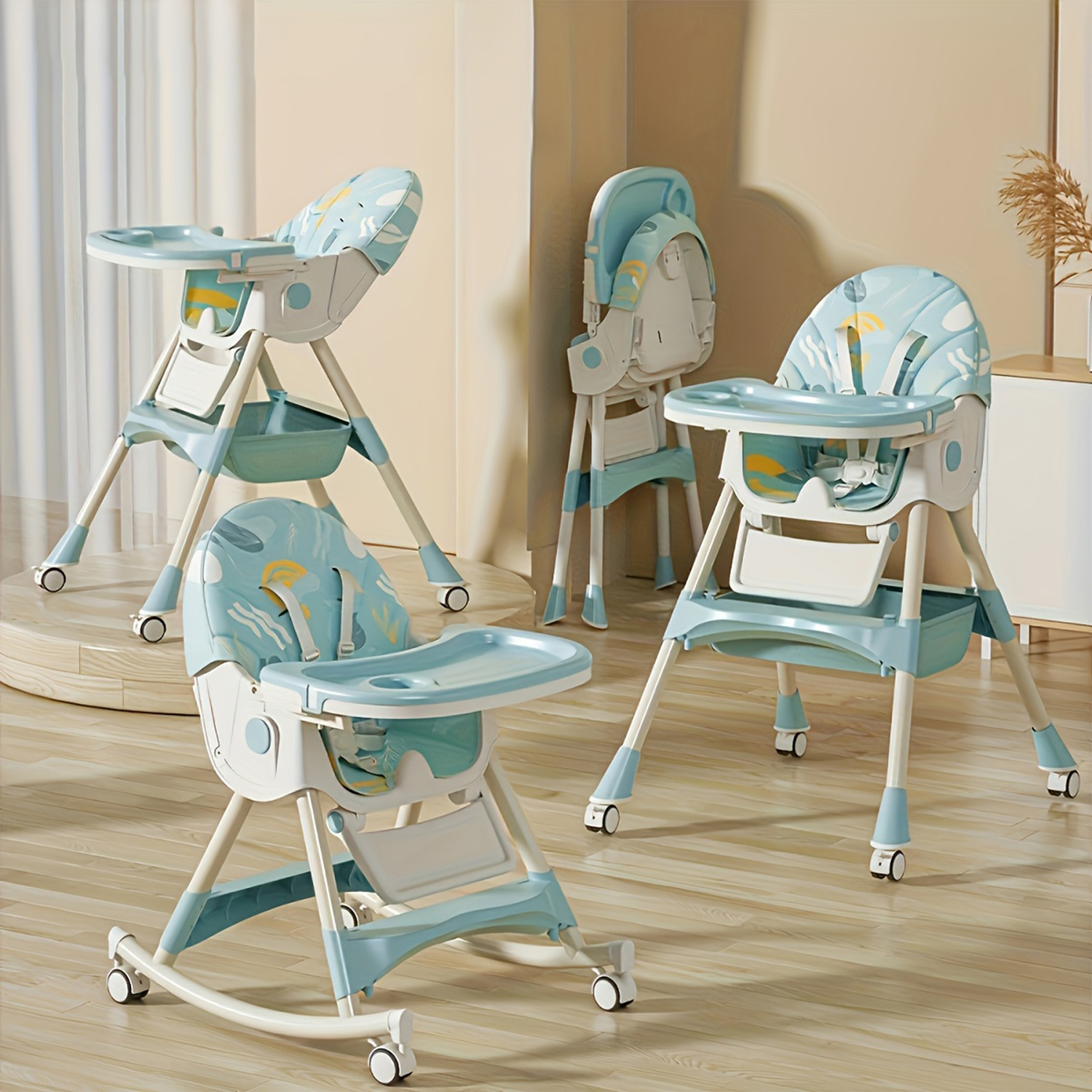 Baby High Chair Swings 3 IN 1 Foldable Baby Chair – iFirst